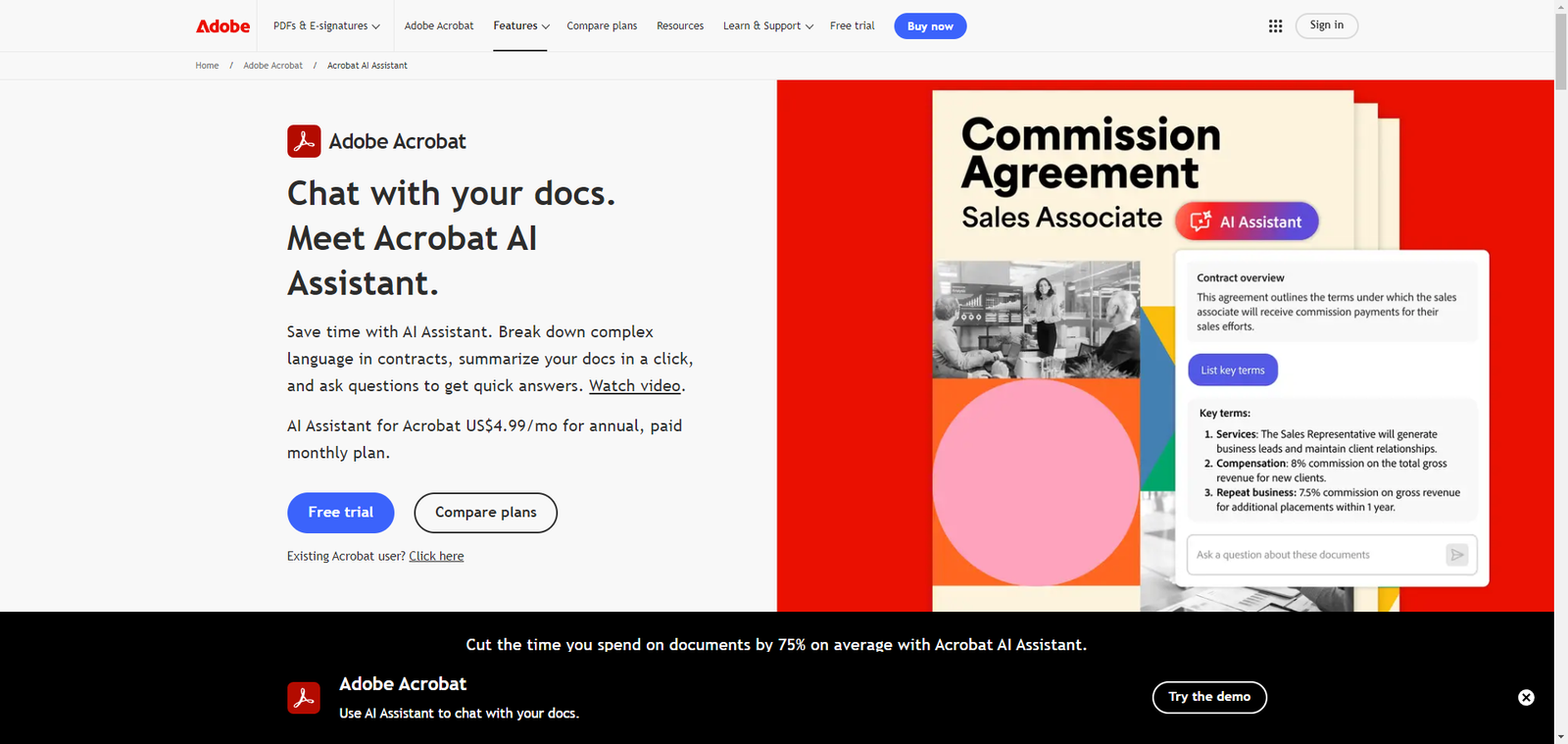 Adobe Acrobat AI - Best AI Tools